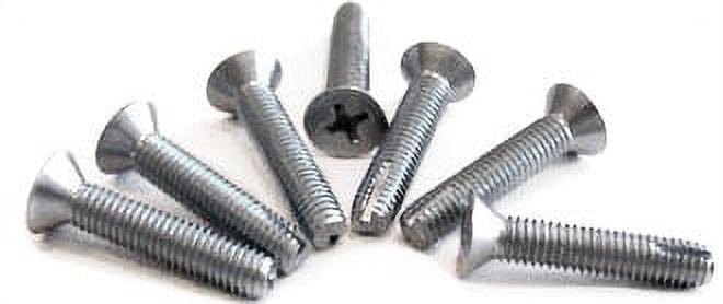 8-32 x 5/8" Type 1 Thread Cutting Screws / Phillips / Flat Head / Steel ...