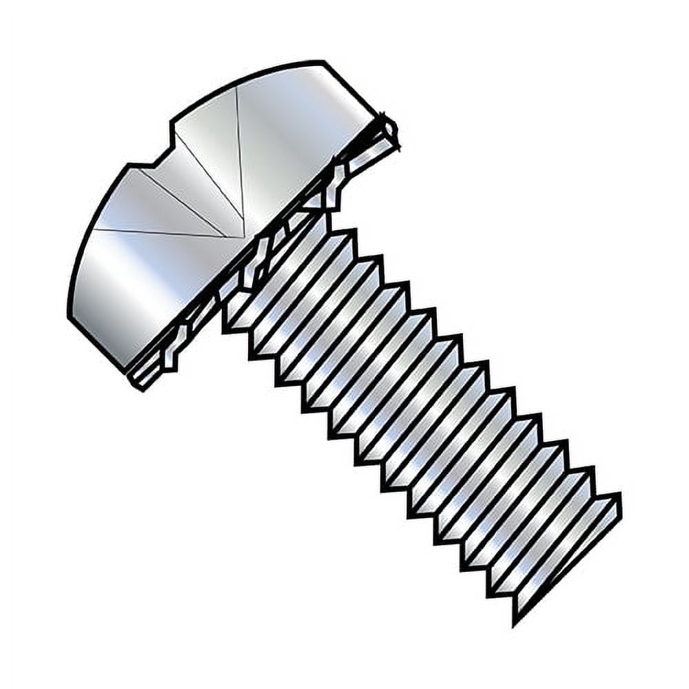 8-32X3/16 Phillips Pan External Sems Machine Screw Fully Threaded Zinc ...