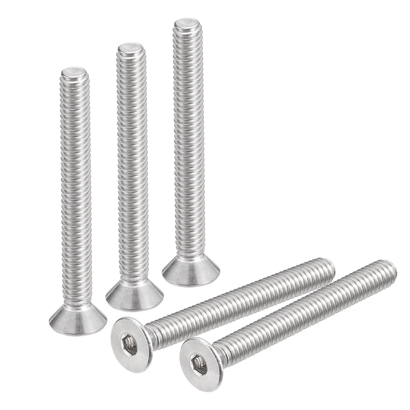 #8-32x1-1/2" Flat Head Socket Cap Screws, 304 Stainless Steel Hex Socket Drive Fasteners Bolts ...