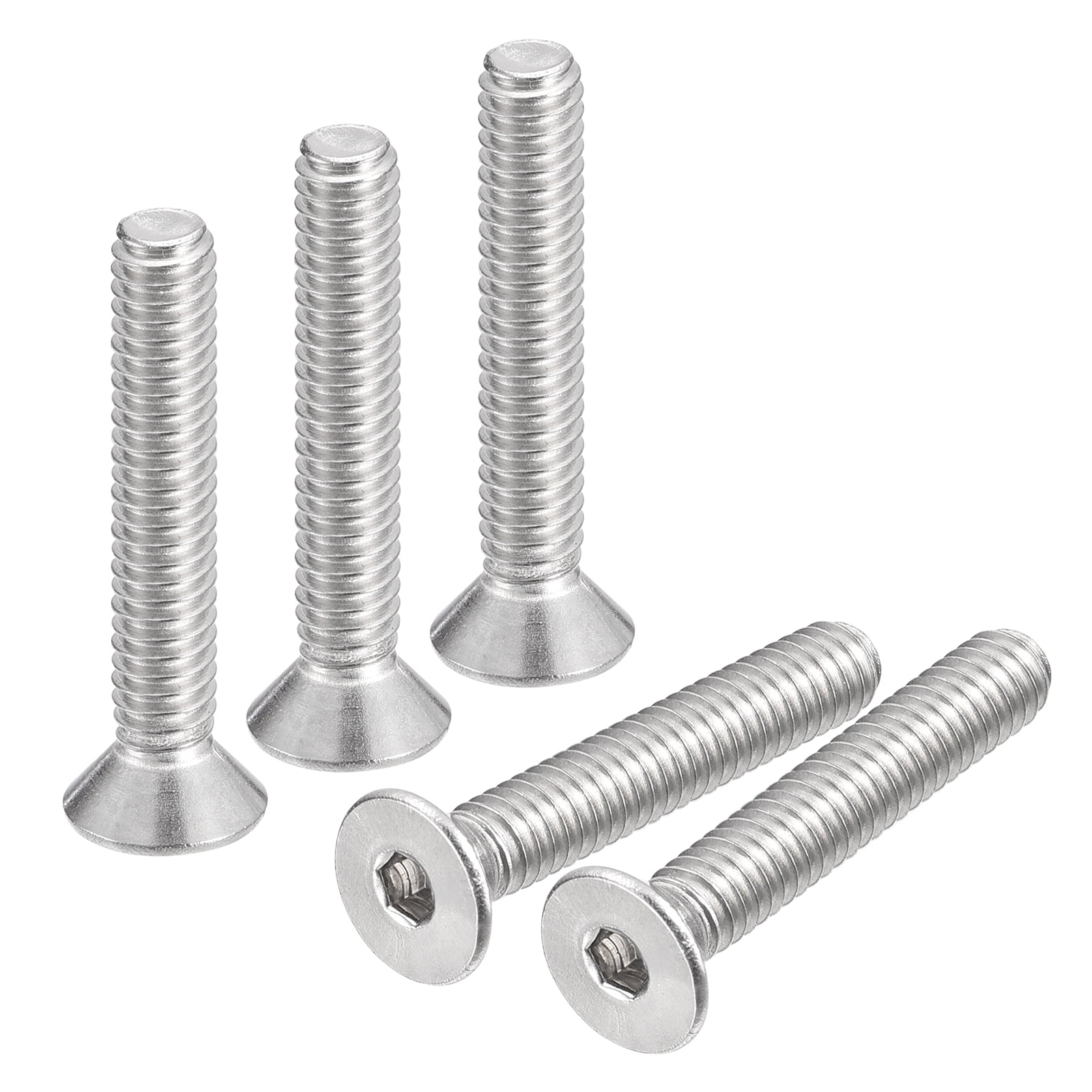 #8-32x1" Flat Head Socket Cap Screws, 304 Stainless Steel Hex Socket ...