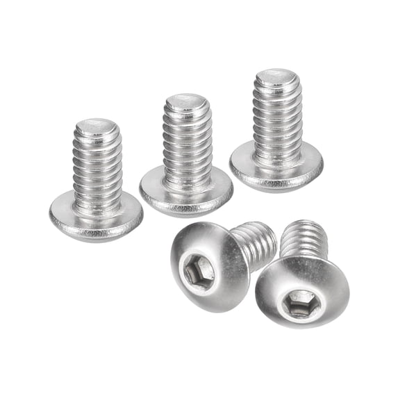 #8-32x5/16" Button Head Socket Cap Screws, 10 Pack 304 Stainless Steel ...