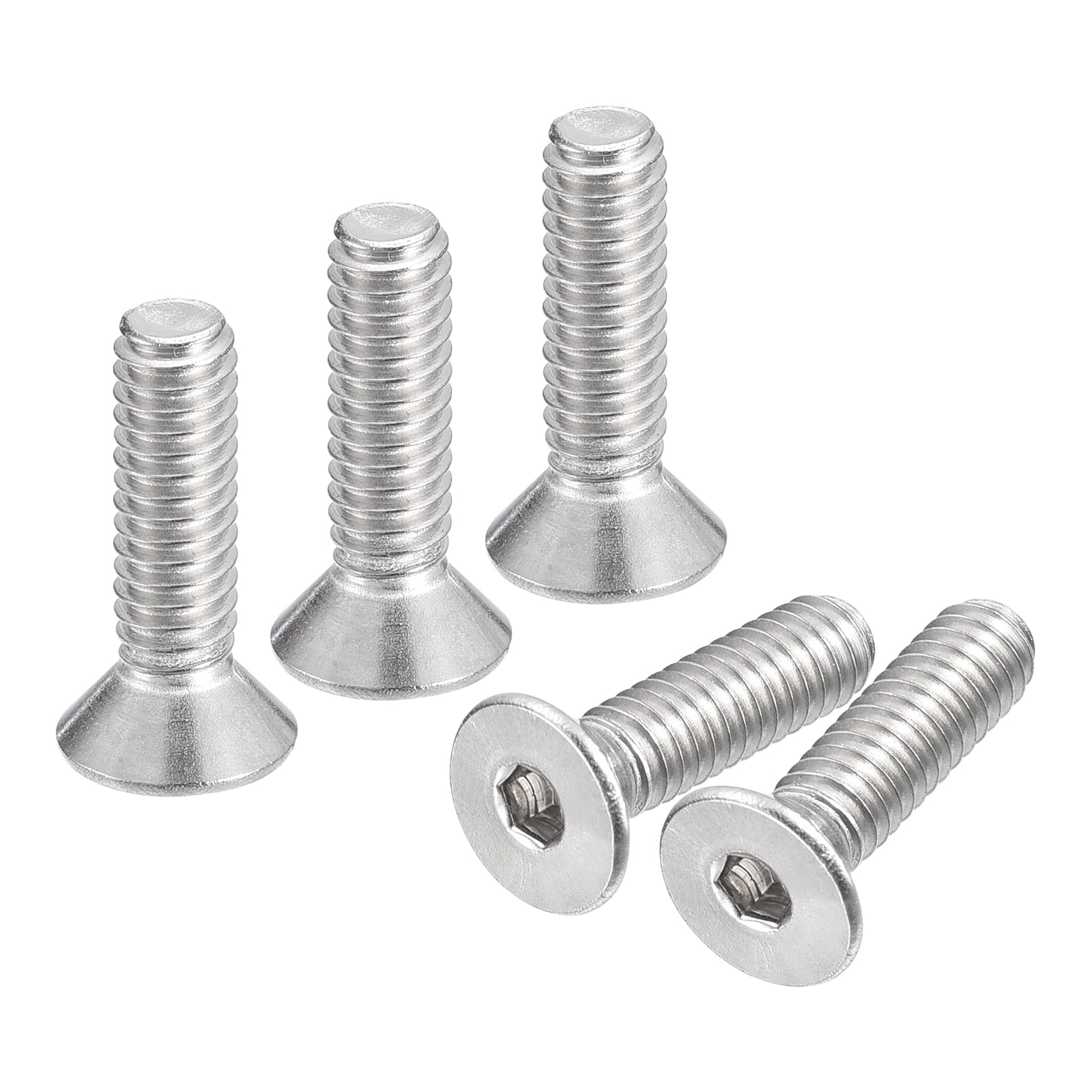 #8-32x5/8" Flat Head Socket Cap Screws, 304 Stainless Steel Hex Socket ...