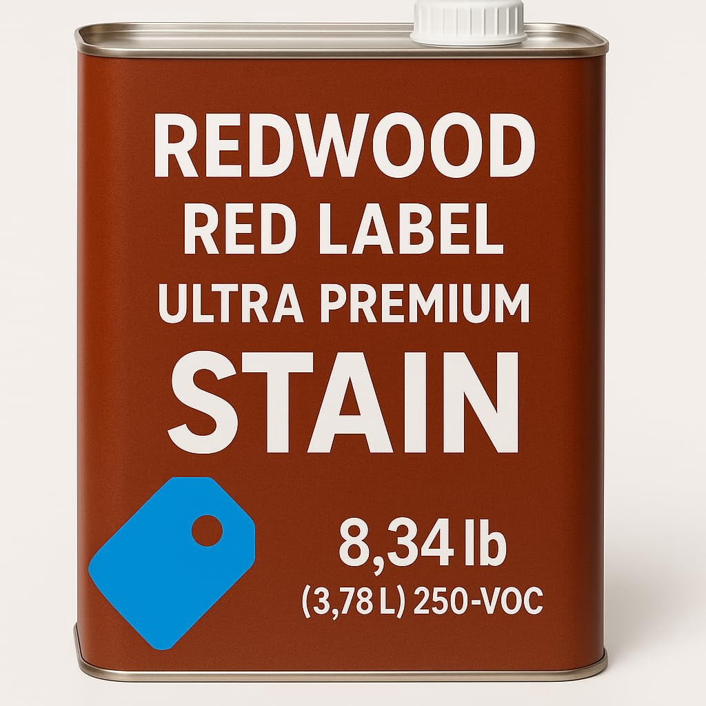 8.34 lb F3MTRGA Redwood Red Label Ultra Premium Wood Stain (250-VOC ...