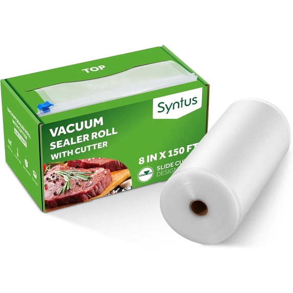 8" x 150' Food Vacuum Seal Roll Keeper with Cutter Dispenser ...
