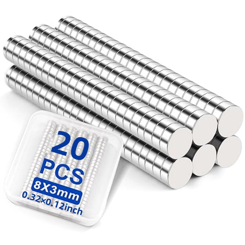 8×3mm Round Refrigerator Magnets, Small Fridge Magnets, Office Magnets ...