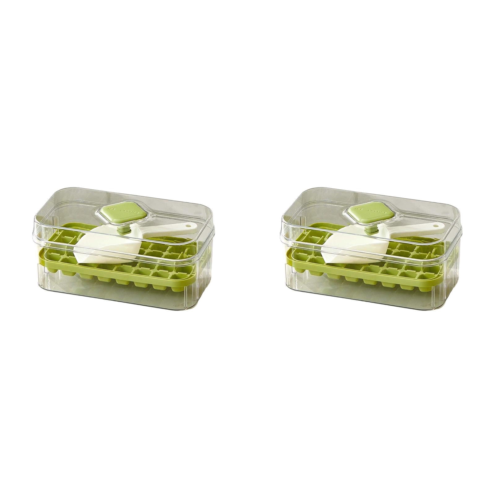 8.4*3.8*4.7" Ice Cube Trays with Lid â 2Pcs Food-Grade Silicone Ice ...