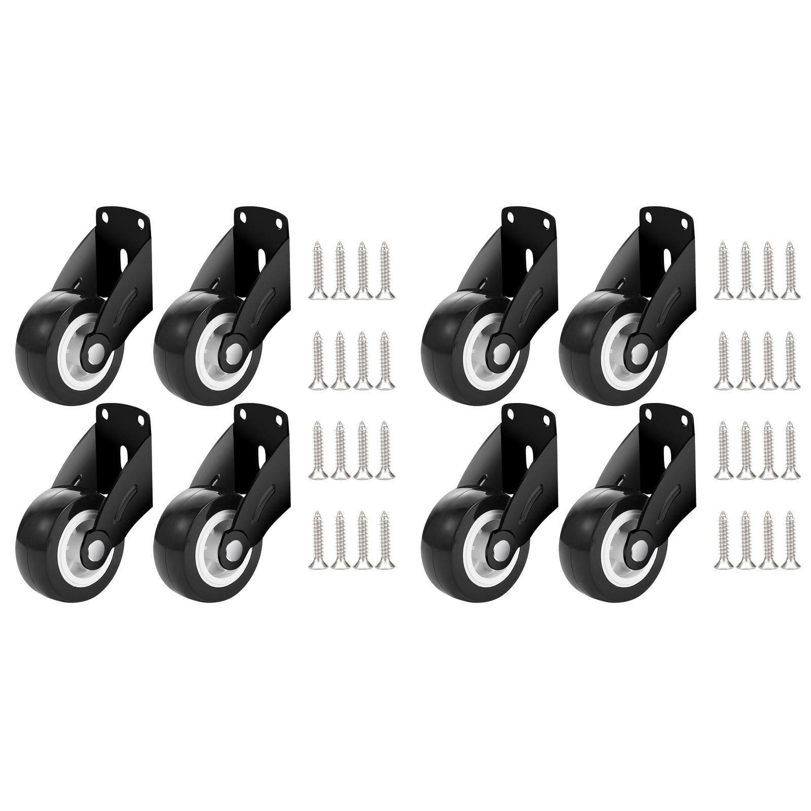 Furniture Bottom Wheels 4Pcs Small Gate Wheels - 2 Inch Anti-Sag Door ...