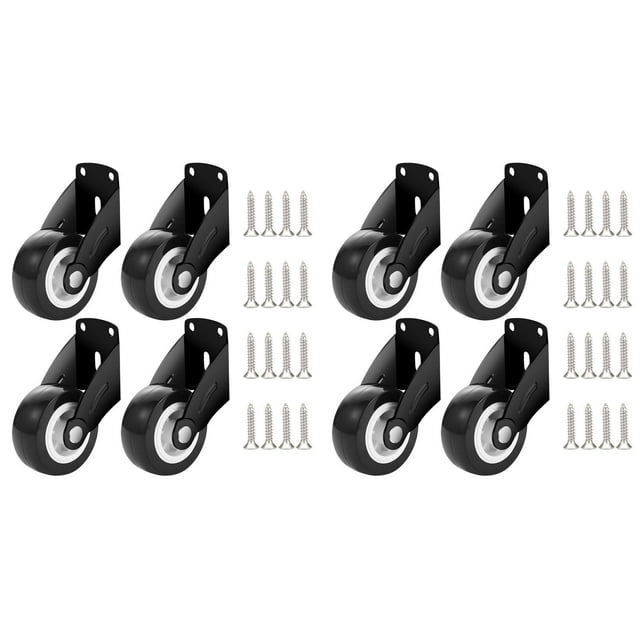 8/4 Pack Gate Wheels for Wooden Gate Anti-Sag Door Bottom Support ...