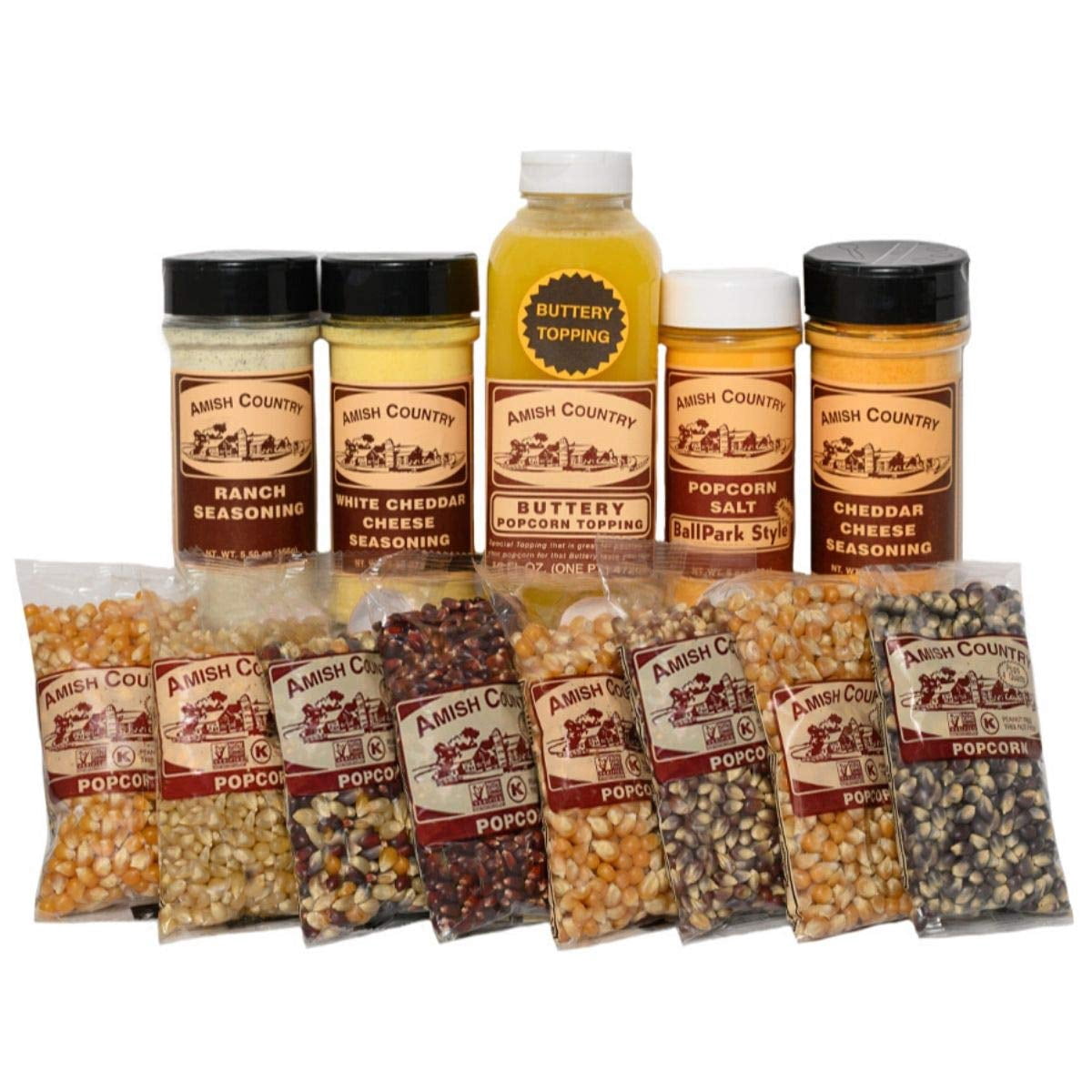 | 8-4 oz Bags | Air Pop Variety Sampler | Popcorn Kernels and Variety ...