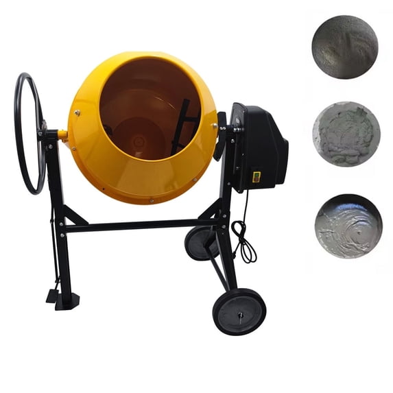 8.48 Cu.Ft/240L Cement Mixer Concrete Mortar Machine 360° Rotation ...