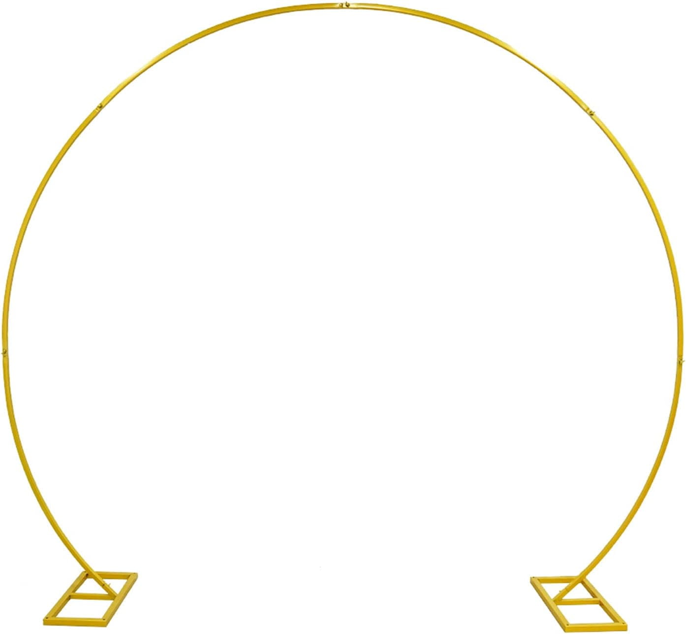 8.4FT Round Backdrop Stand W/1 Pack Balloons Gold Balloon Arch Stand ...