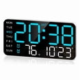 8.4In Large Digital Wall Clock,Led Alarm Clock with Big Digits, Date ...