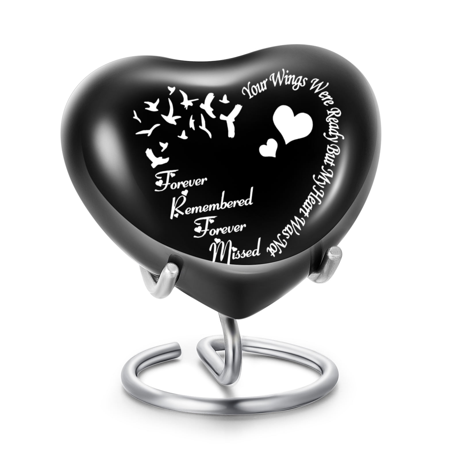 8.5*7.2cm Palm Size Heart Cremation Jewelry for Ashes Holder Ornament ...