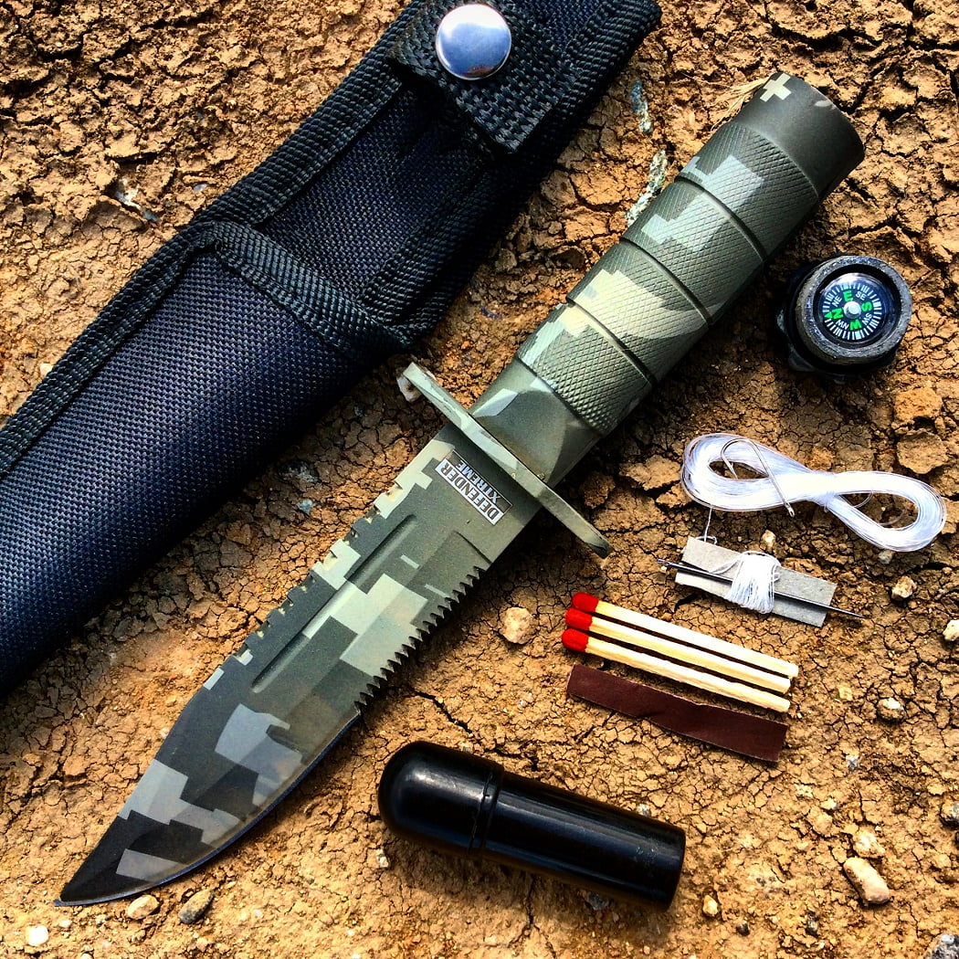 Defender Xtreme 8.5" Tactical Hunting & Camping Knife - Outdoor ...