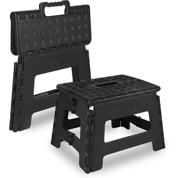 8.5" Folding Step Stool 2- for and , Heavy-Duty Portable Foldable Stool ...