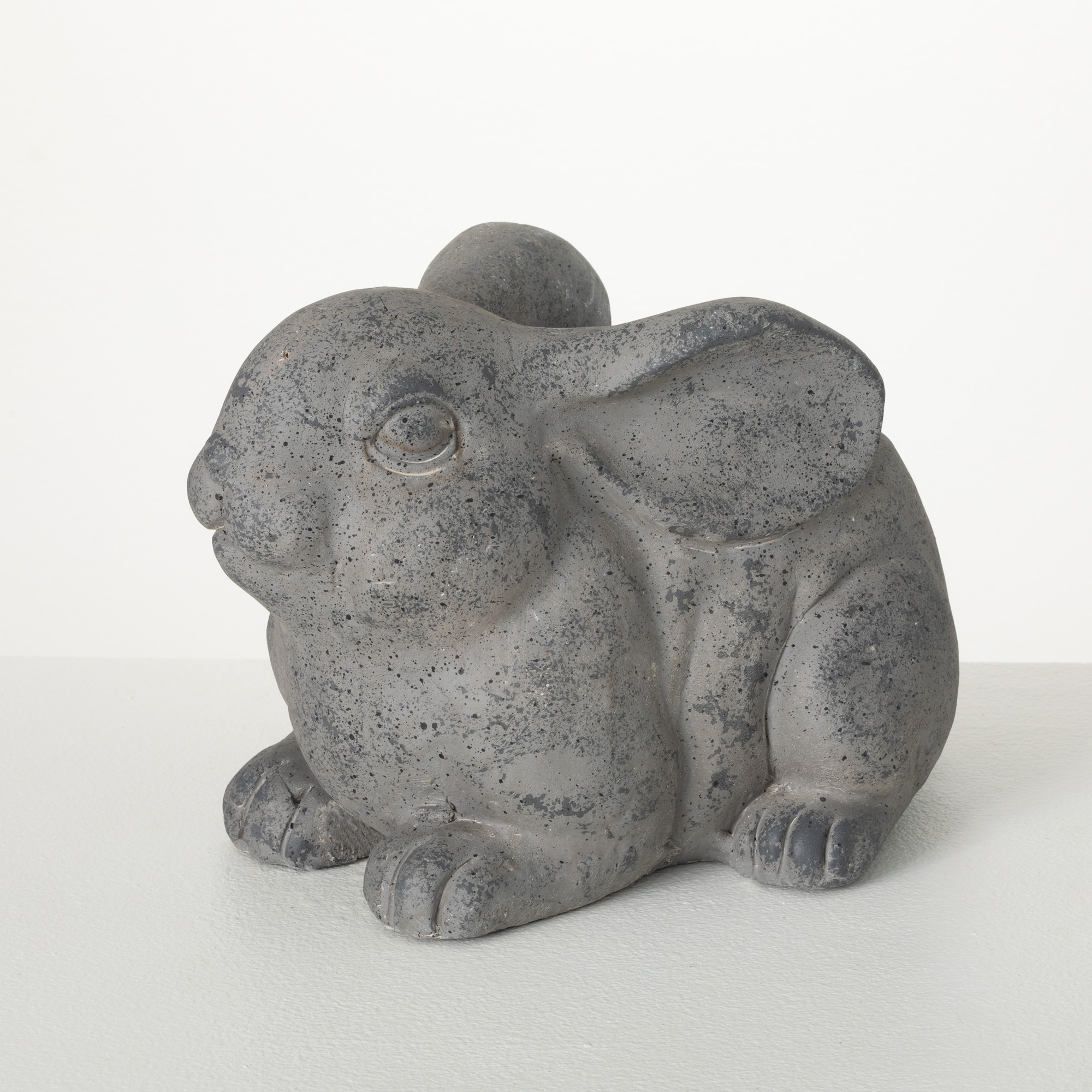 8.5"H Sullivans Charcoal Rabbit Planter, Gray - Walmart.com