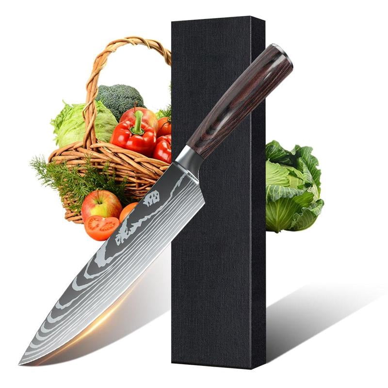 8.5'' Hand-Forged Meat Cleaver Knife - High Carbon Ultra-Sharp Butcher ...