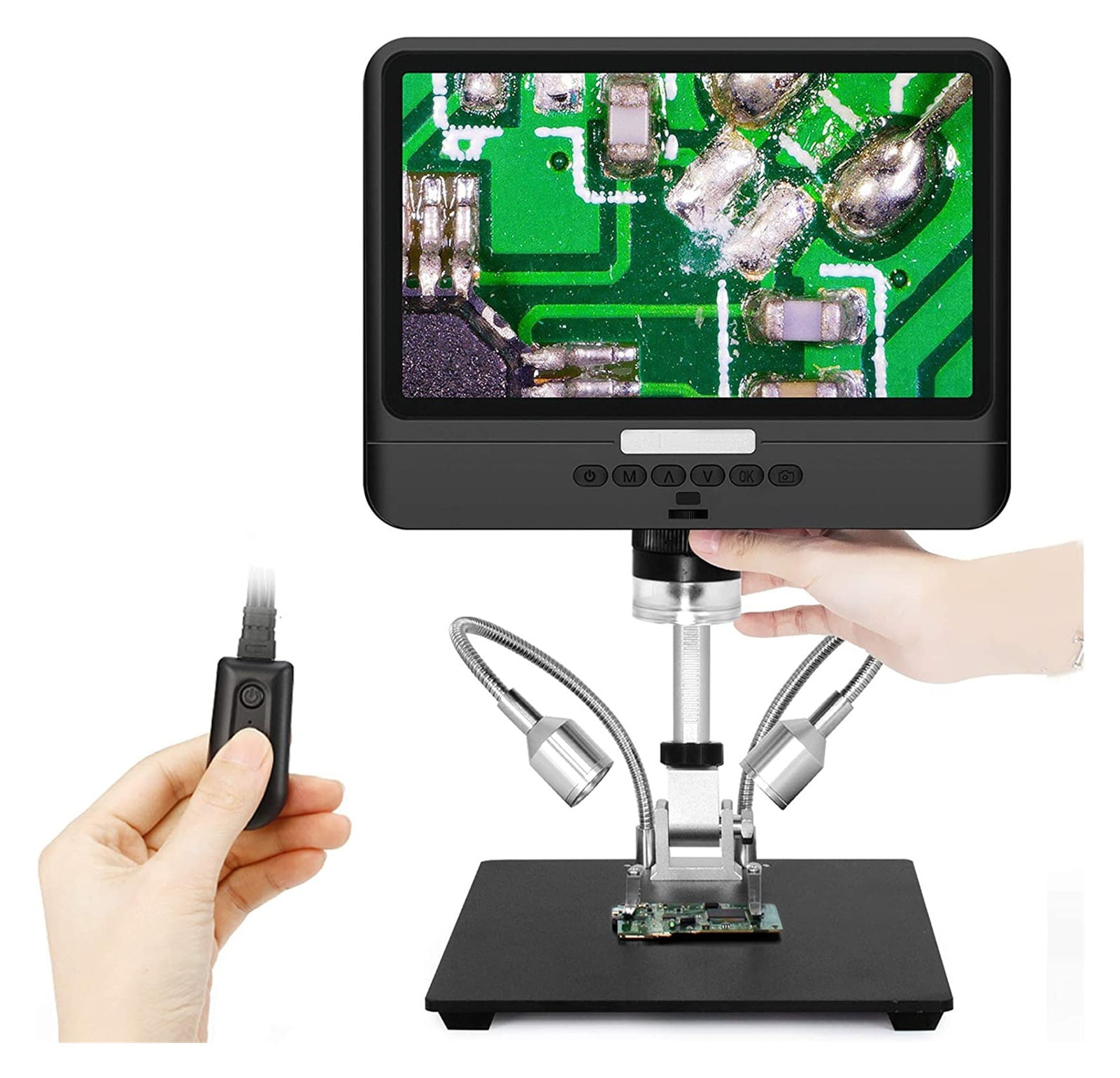 8.5 Inch 260X LCD Lab Handheld USB Digital Microscopes For PCB Repair ...