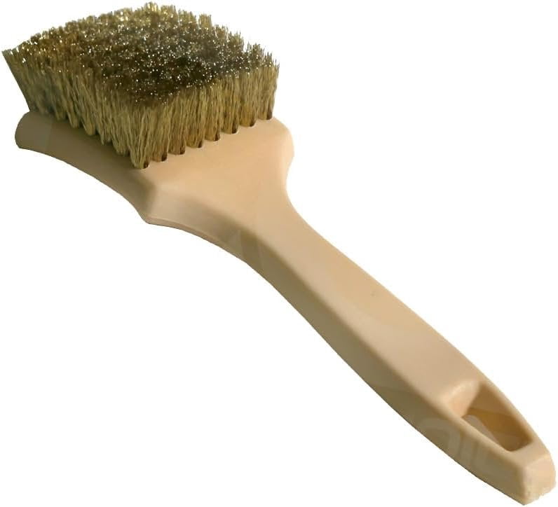 8.5 Inch Brass Wire Tire Brush for Auto Detailing, Sidewall & Whitewall ...