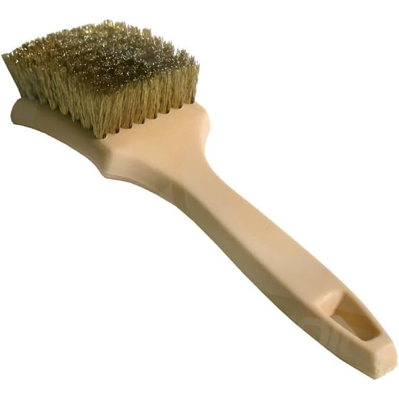 8.5 Inch Brass Wire Tire Brush for Auto Detailing, Sidewall & Whitewall ...