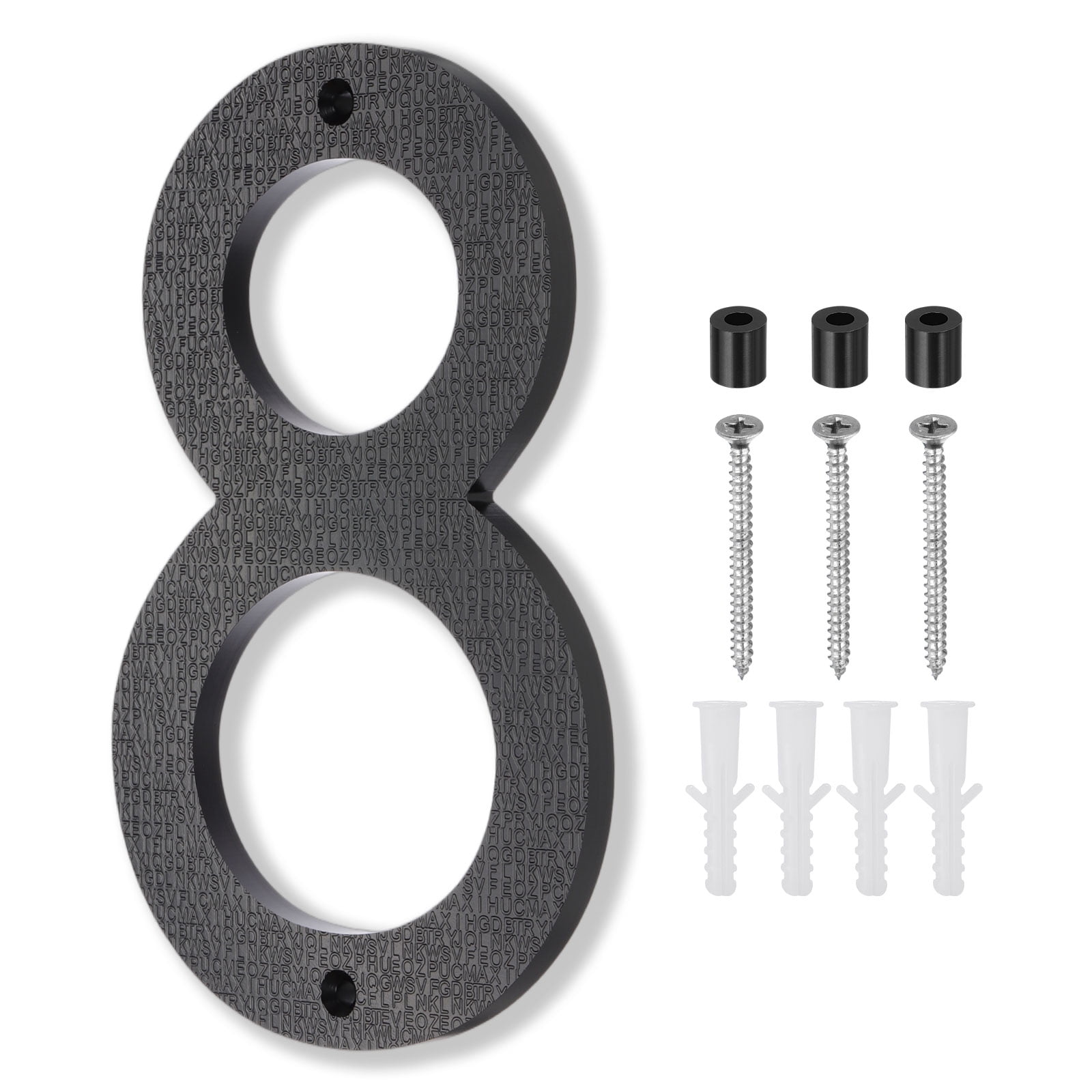 Uxcell Black House Number, House Address Numbers Sign Large Floating ...