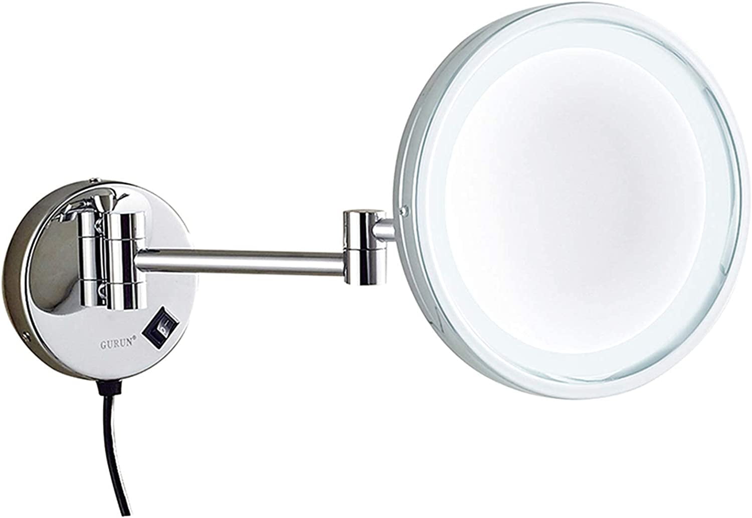 8.5 Inch Illuminated Makeup Mirror 3X/5X/7X/10X Magnification Mirror ...