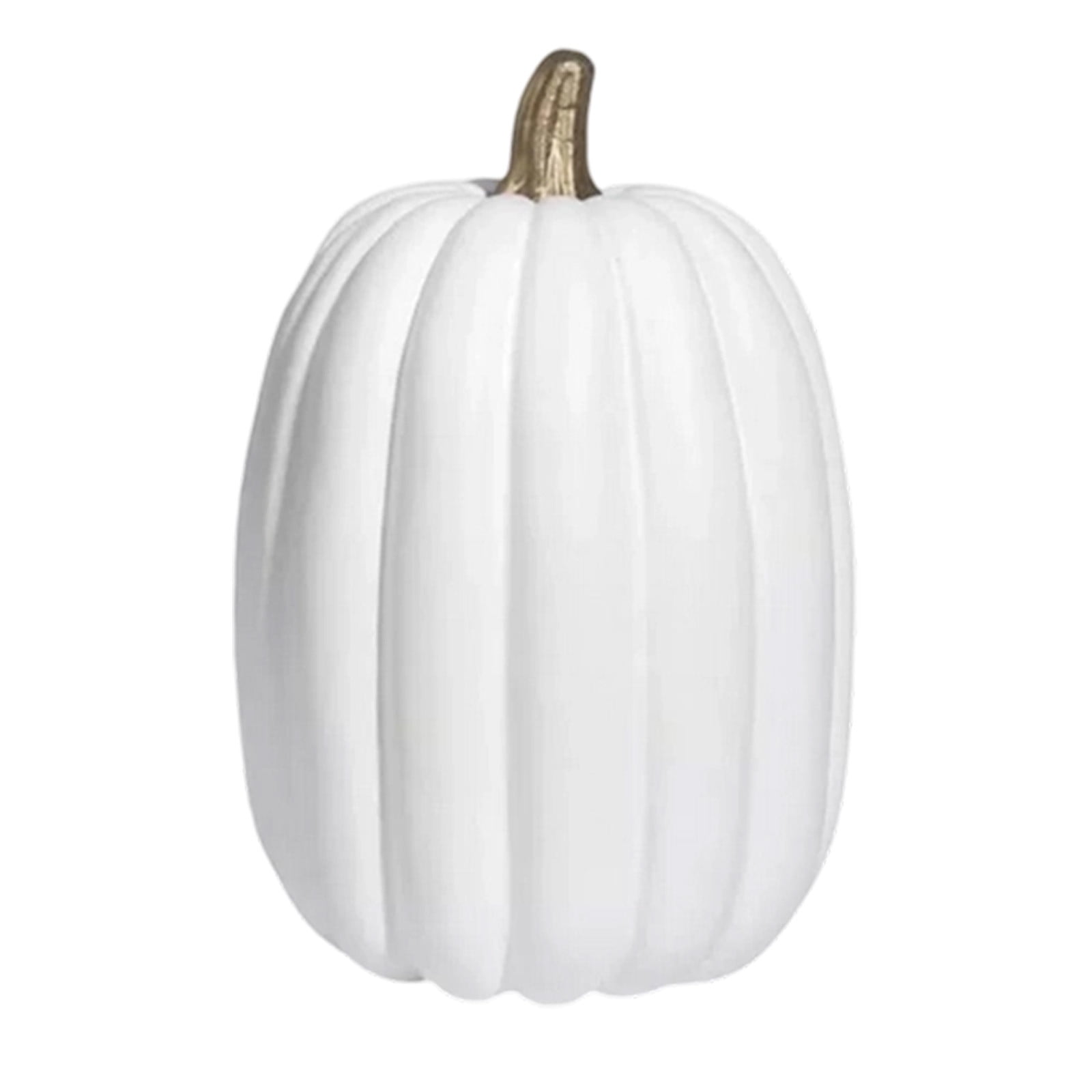 8.5 Inch Large White Pumpkins for Decorating - Big Foam Decorative ...