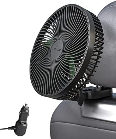 8.5 Inch Portable Car Cooling Fan, 12V/24V Electric Vehicle Fans with ...