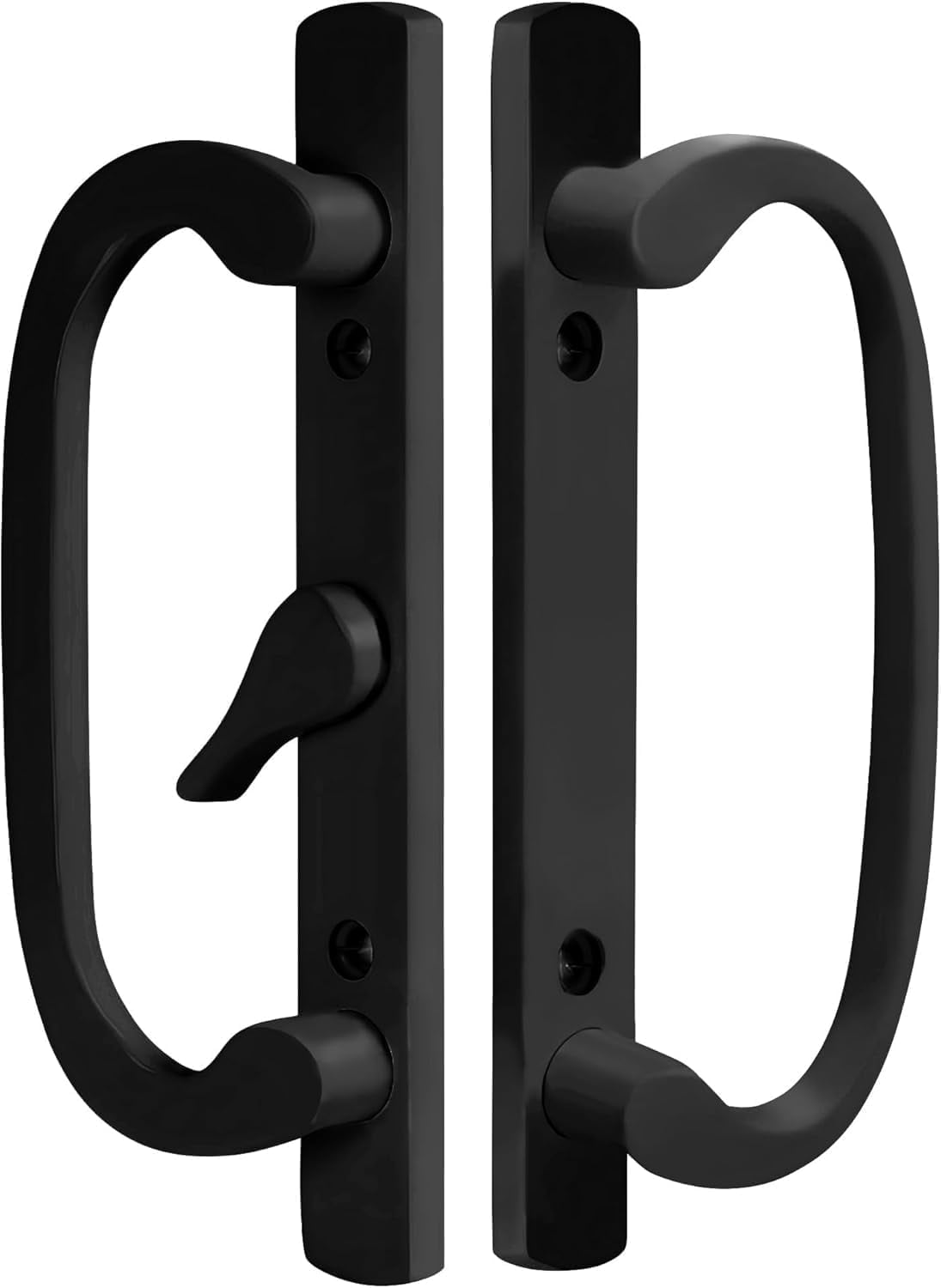 8.5" Legacy Sliding Patio Door Handle Set in White, Non-Keyed Center ...