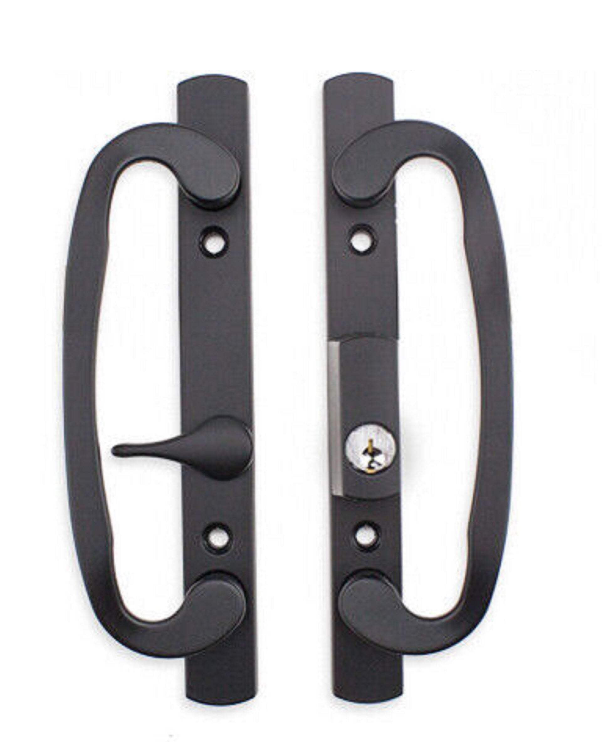 8.5" Legacy Sliding Patio Glass Door OffSet Handle Set with Keys - Sash ...