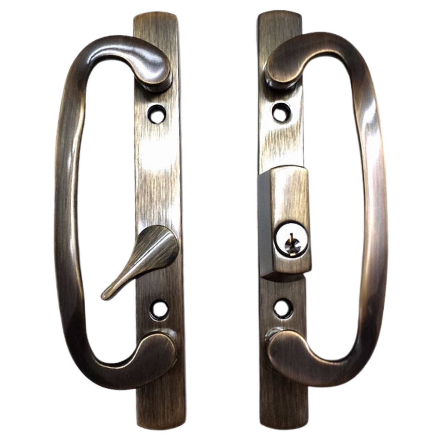 8.5" Legacy Sliding Patio Glass Door OffSet Handle Set with Keys - Sash ...