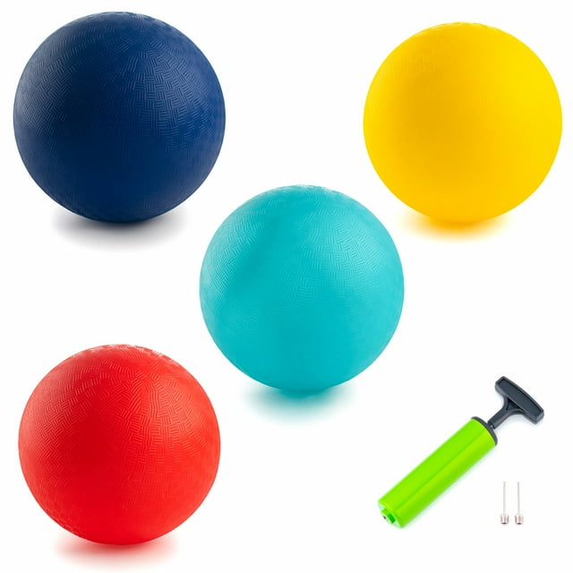 New Bounce 8.5'' Small Rubber Kids Playground Ball Set for Backyard ...