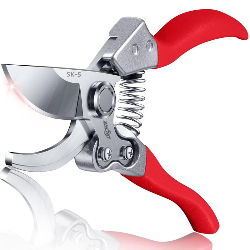 8.5" Professional Bypass Pruning Shears for Gardening, Garden Pruner Scissors & Clippers for ...