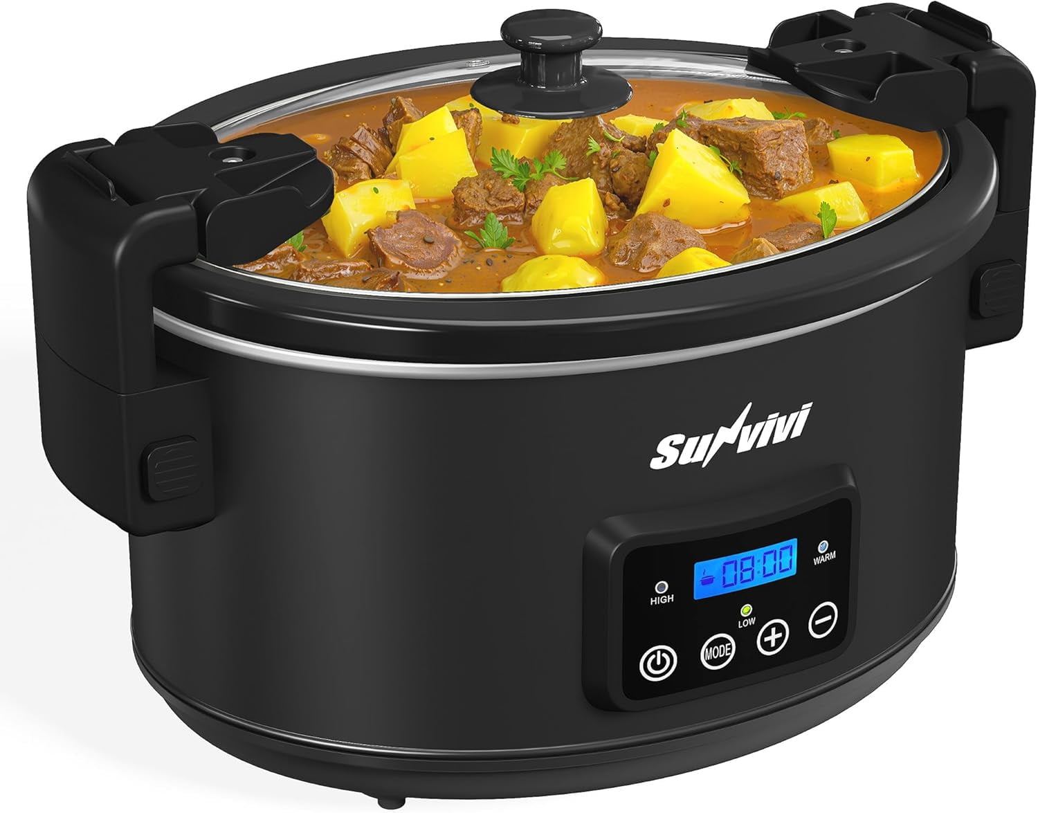 8.5 Quart Programmable Slow Cooker: Multi-Cooker Food Warmer with ...