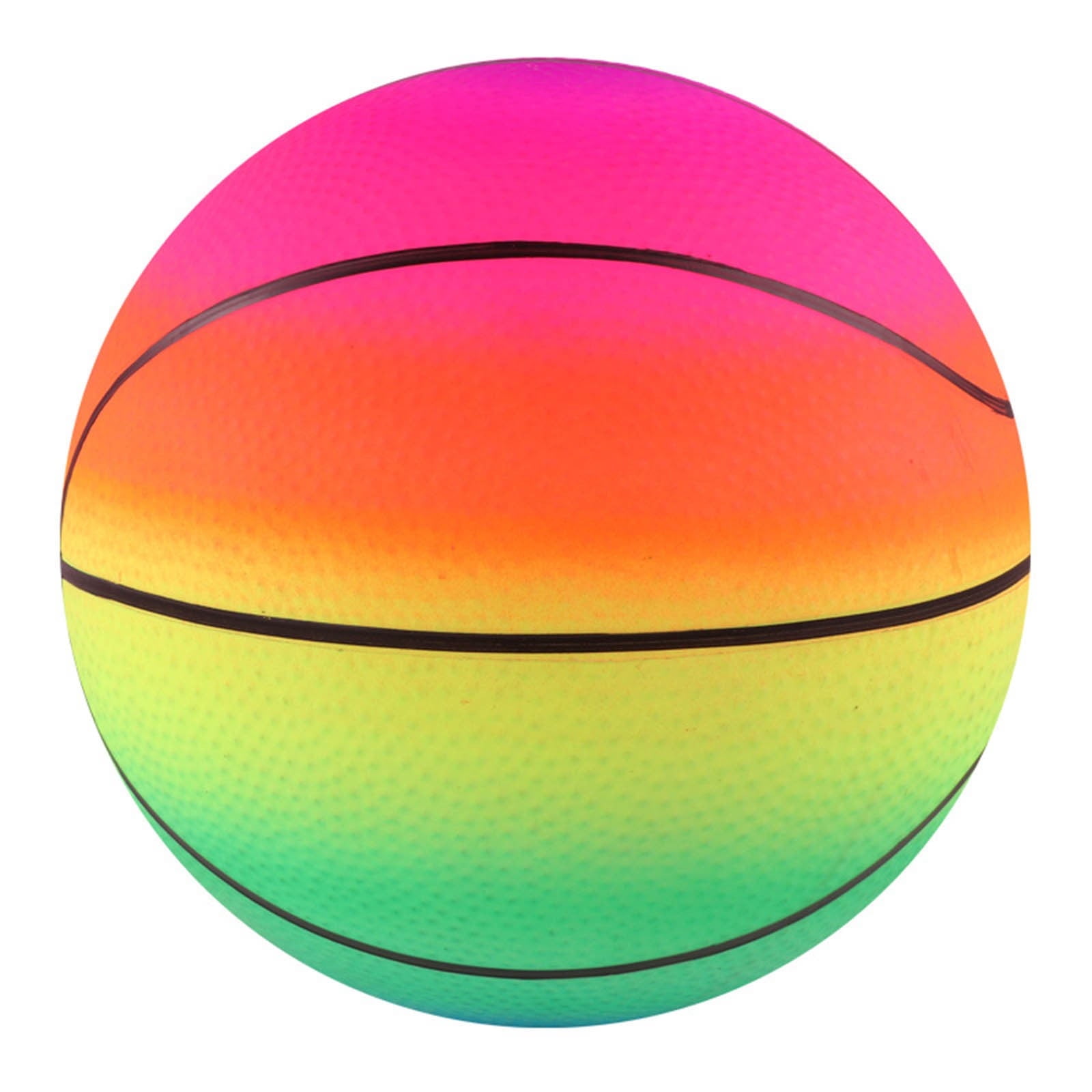 8.5'' Rainbow Playground Ball for Kids, Bouncy Kick Ball for Backyard ...