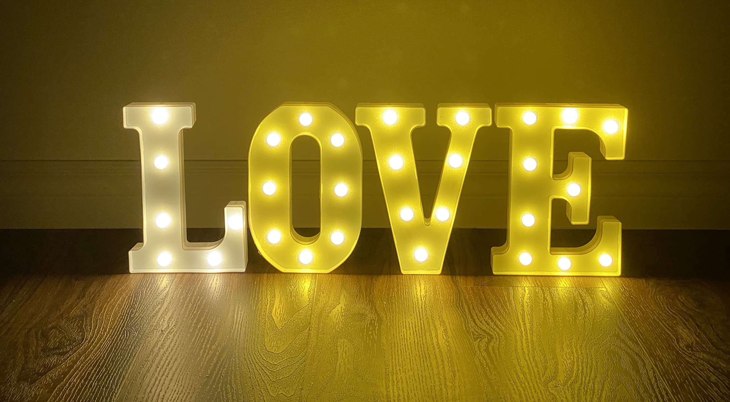 8.5" Tall Love Light Up LED Sign for All Party or Wedding Celebration ...
