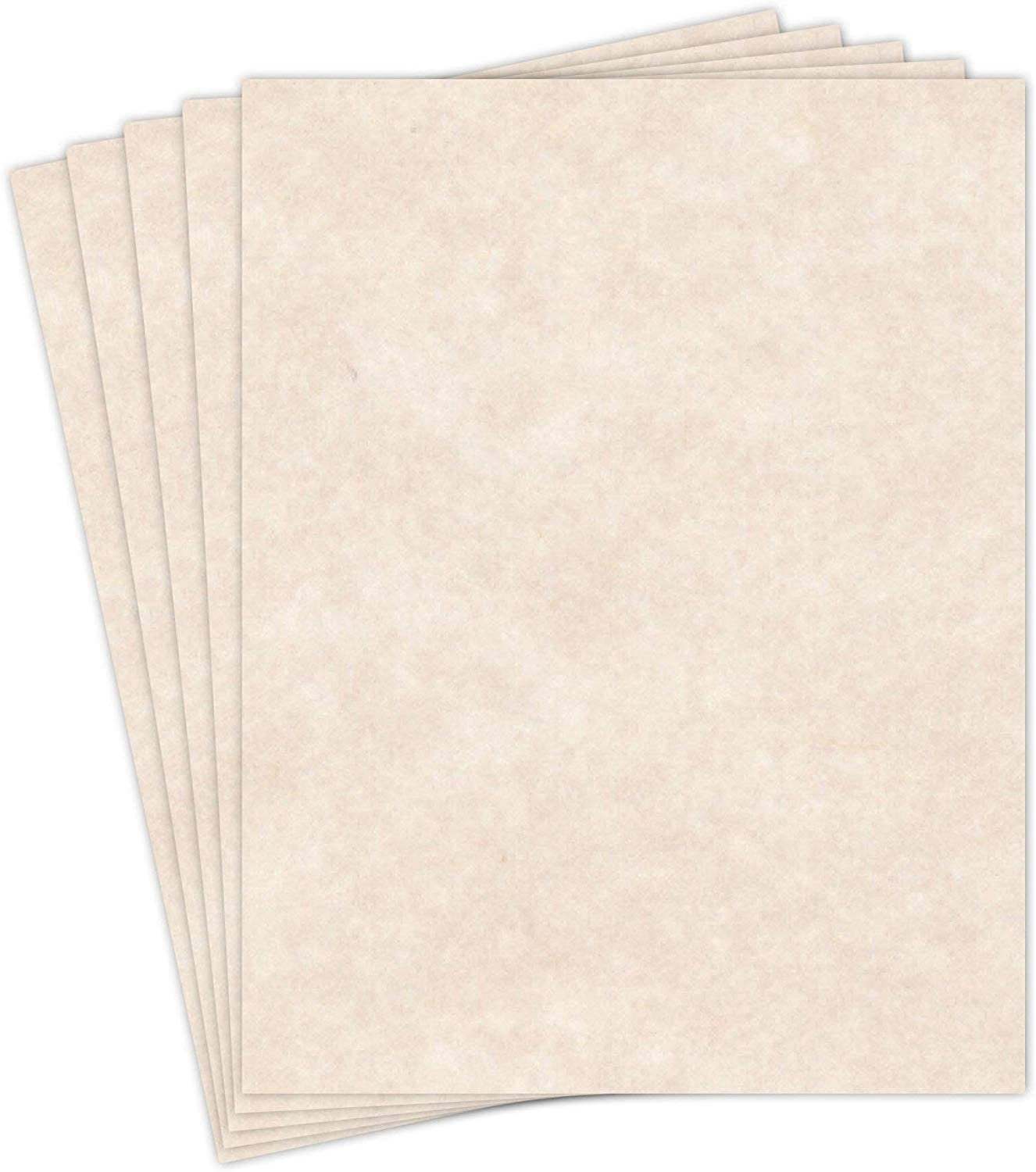 8.5 X 11 Stationery Parchment Recycled Paper 65lb. Cover Cardstock - 50 ...