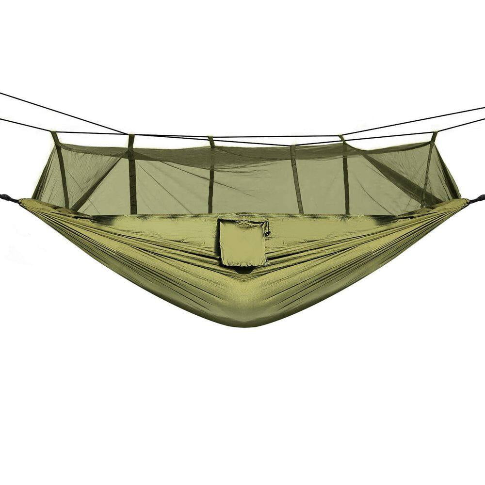 8.5 ft. Portable Nylon Hammock with Mosquito Net 600 lbs. Load 2 ...