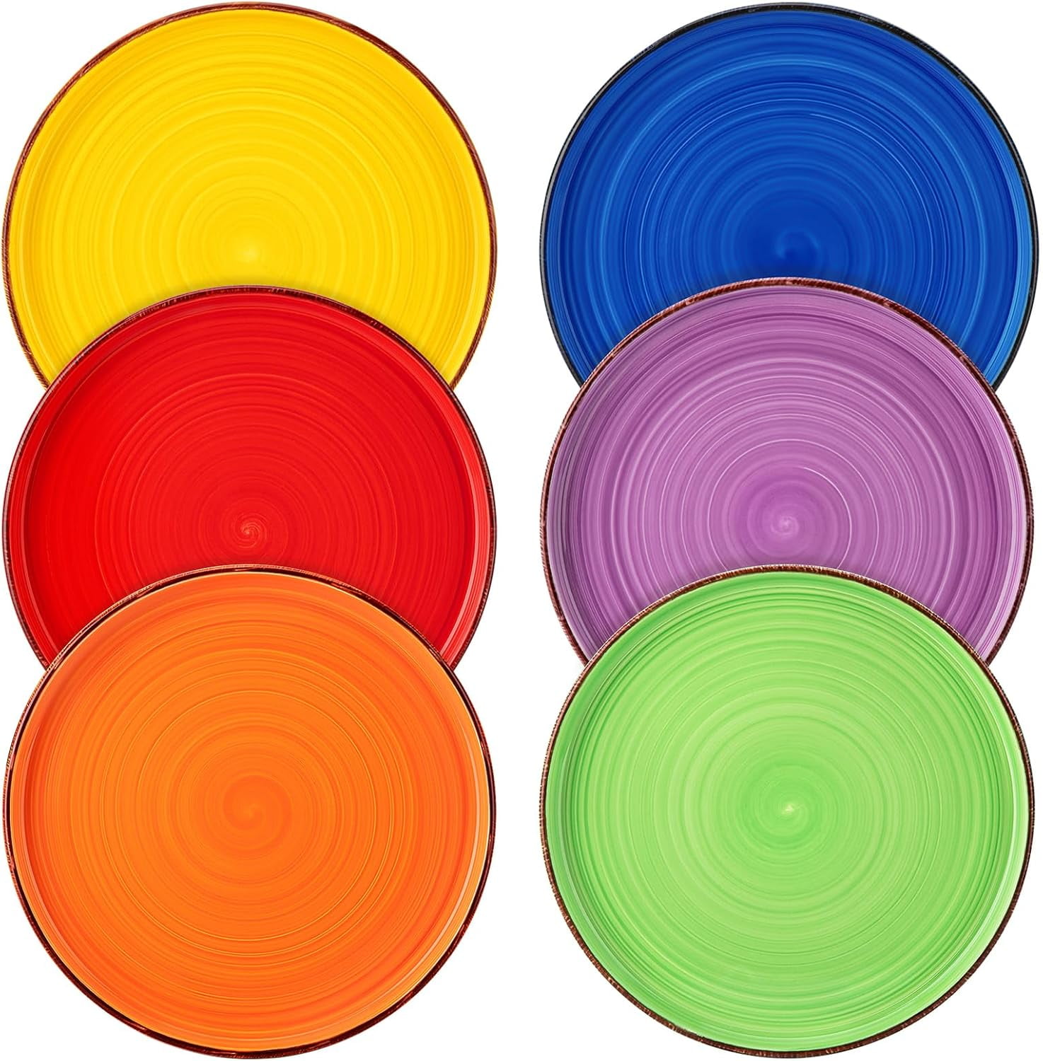 8.5 inch Salad Plates, Ceramic Small Dinner Plates Set, Dessert Plates ...