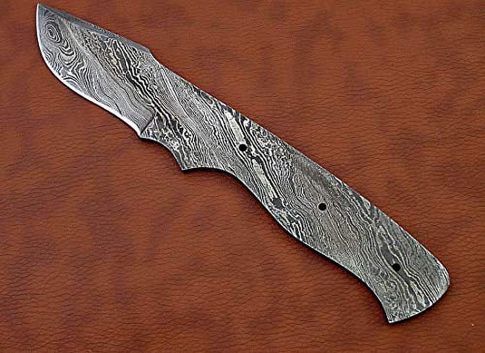 8.5 inches Long Blank Blade, Knife Making Supplies, Damascus Steel Clip ...