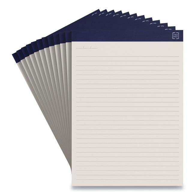 8.5 x 11.75 in. Wide & Legal Rule Notepads, Ivory - Pack of 12 ...