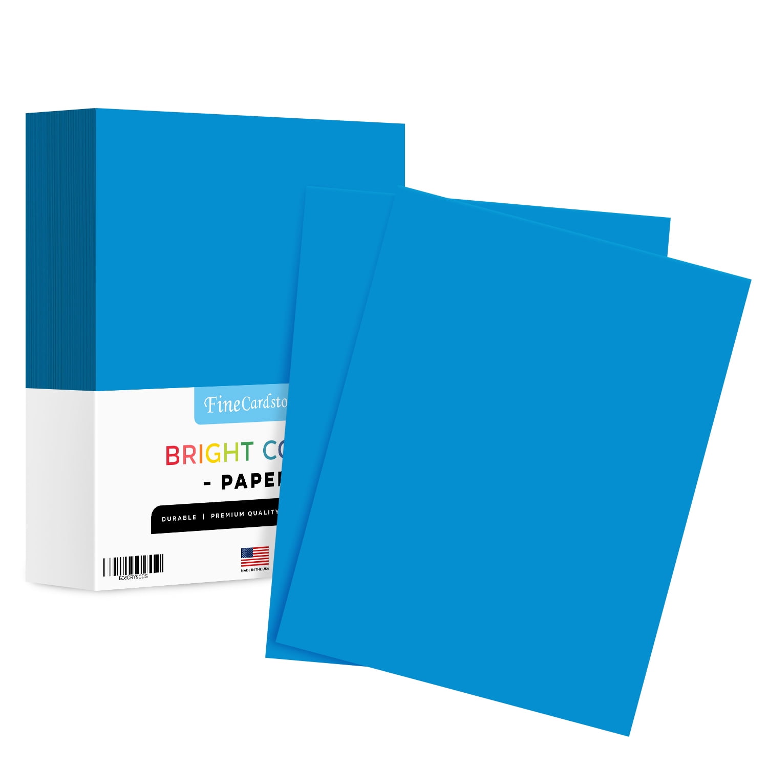 8.5 x 11" Blue Color Paper Smooth, for School, Office & Home Supplies ...