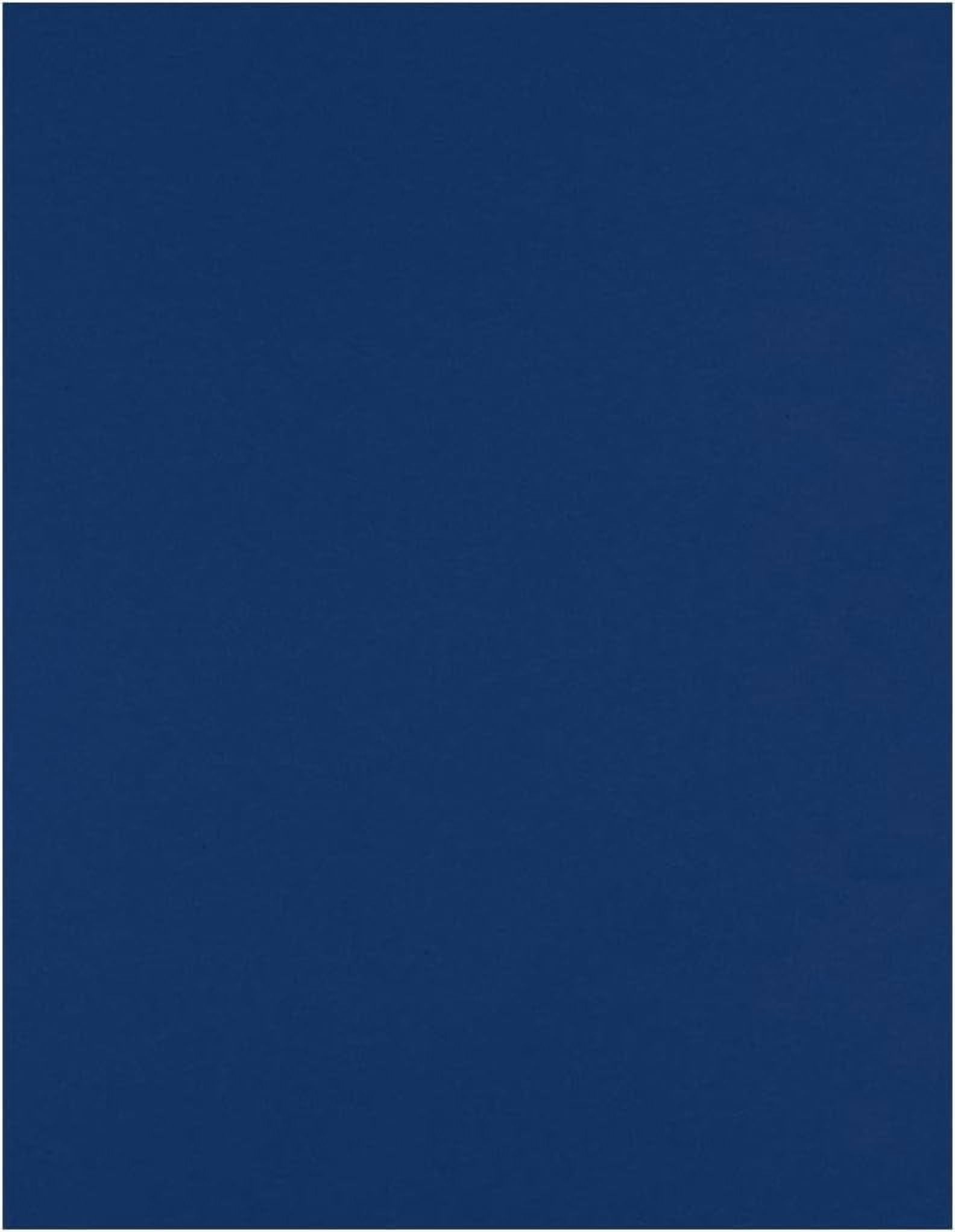 8.5" x 11" Cardstock | Letter Size | Navy Blue | 100lb. Cover (183lb ...