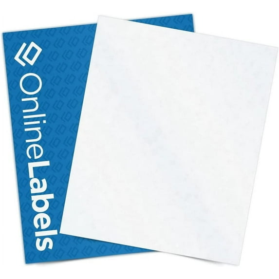 8.5 x 11 Clear Frosted Matte Sticker Paper (Inkjet Printers Only) - 100 ...