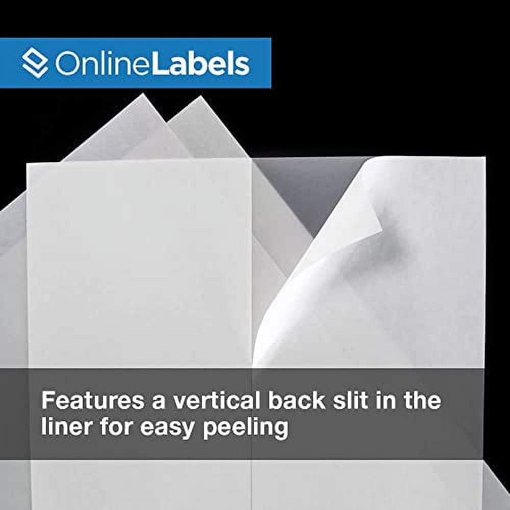 8.5 x 11 Clear Matte Frosted Full Sheet Labels (Inkjet Printers Only ...