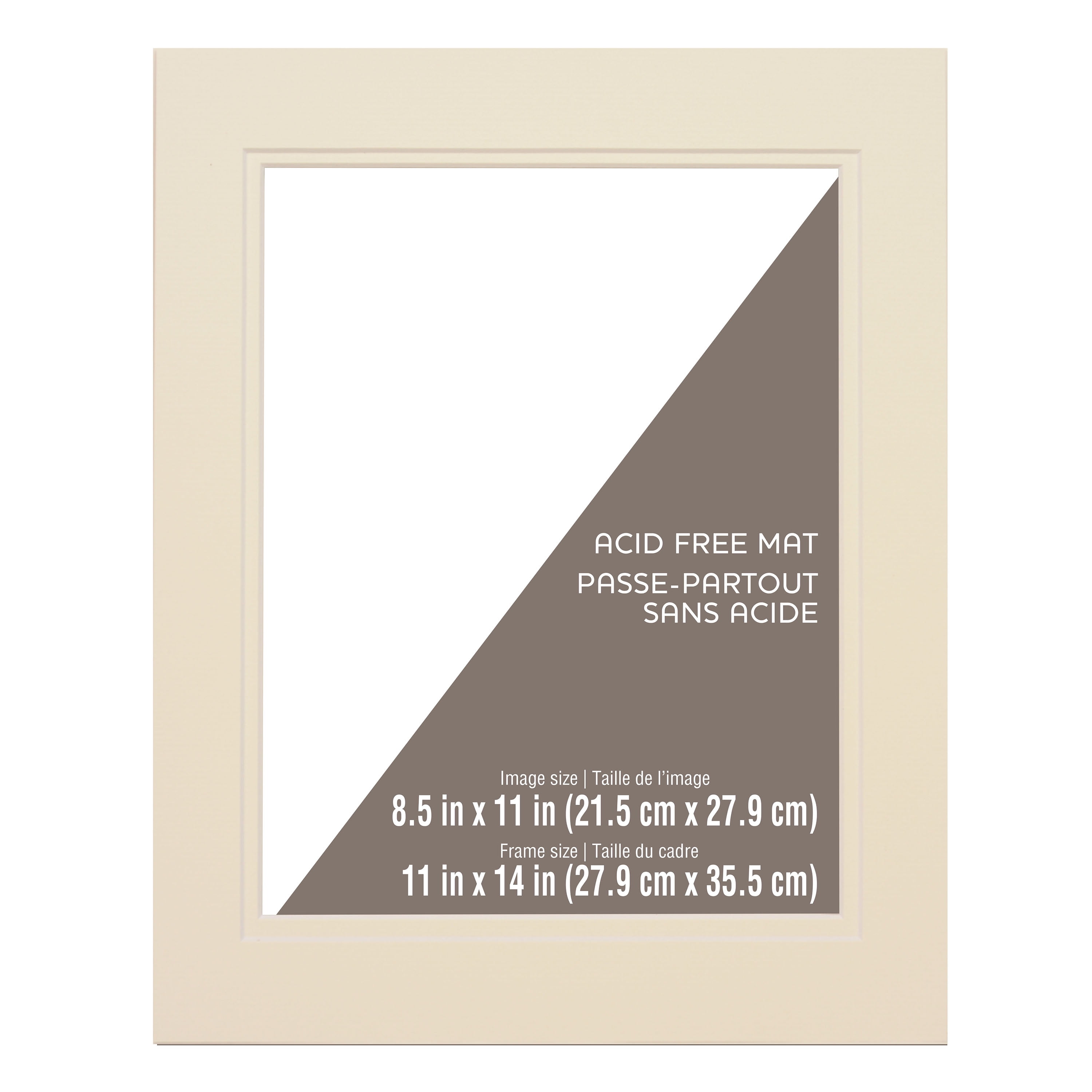 8.5" x 11" Cream Document Picture Frame Mat by Studio Decor - Blocks up ...