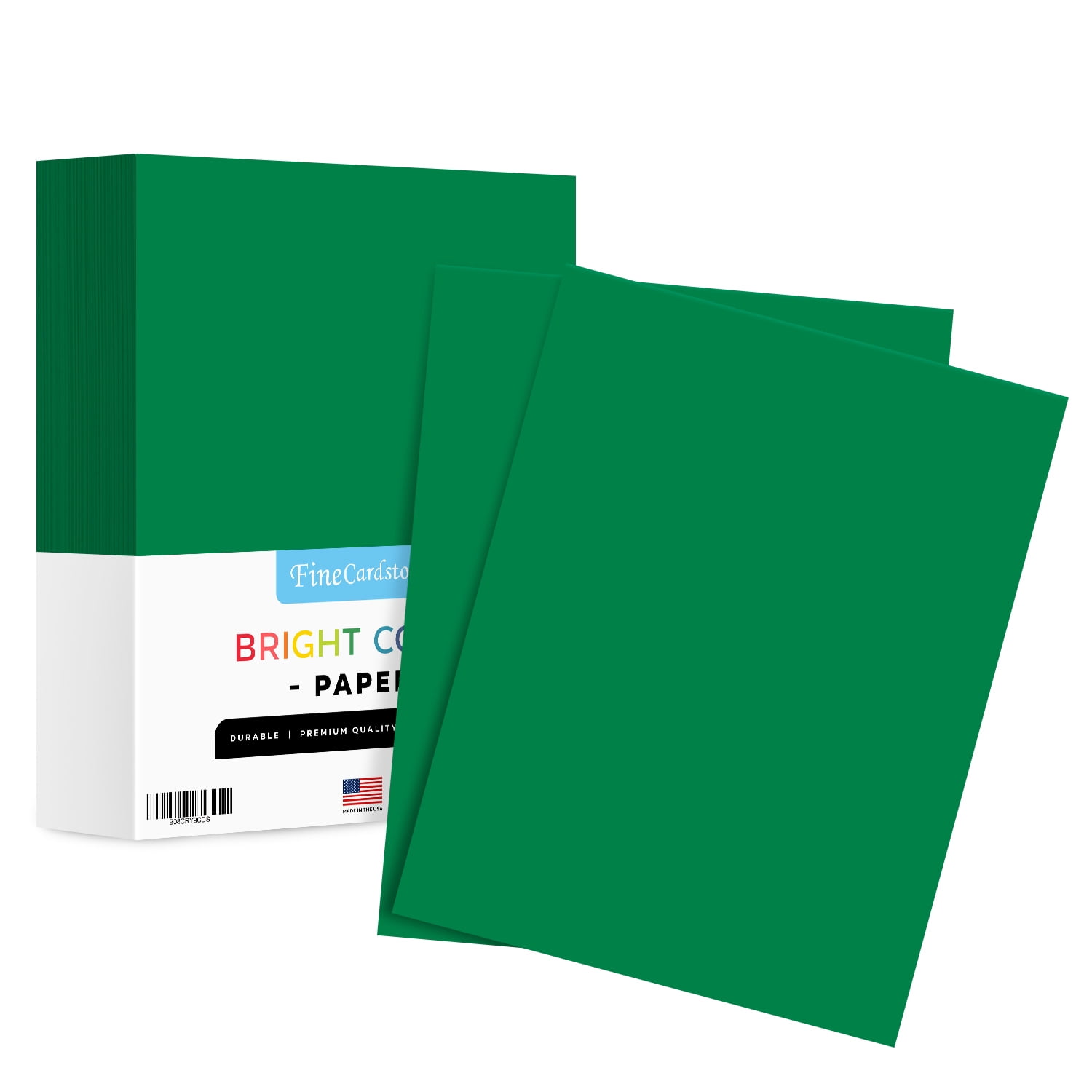 8.5 x 11" Green Color Paper Smooth, for School, Office & Home Supplies ...