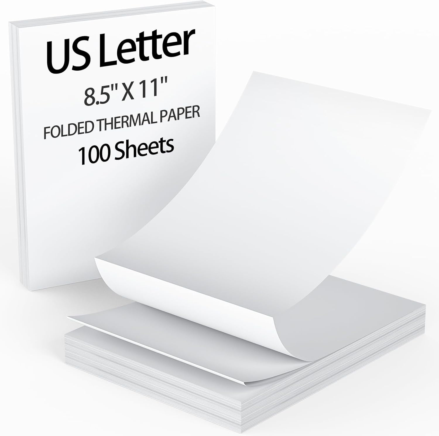 8.5 x 11 Inch Thermal Printer Paper White US Letter Size Thermal Paper ...
