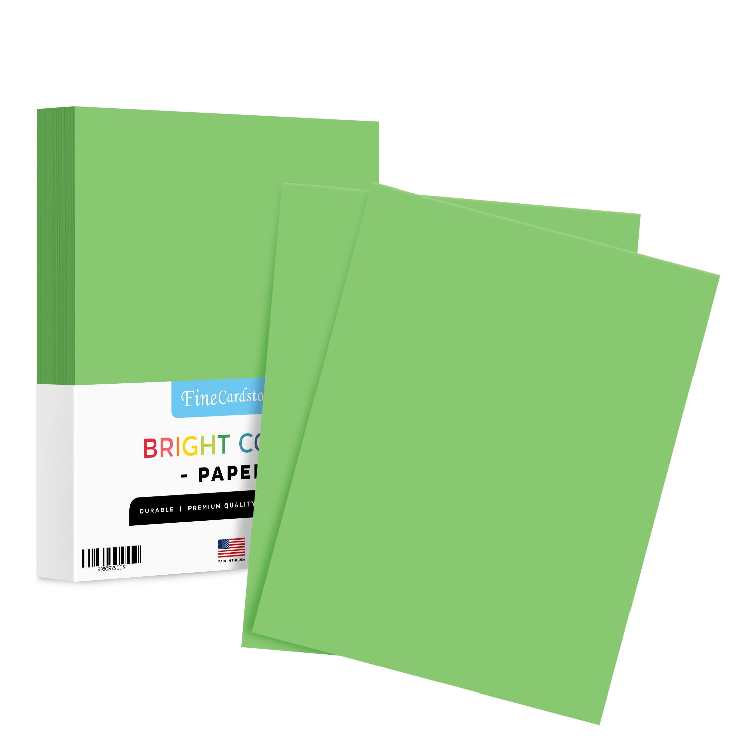 8.5 x 11" Lime Green Color Paper Smooth, for School, Office & Home ...