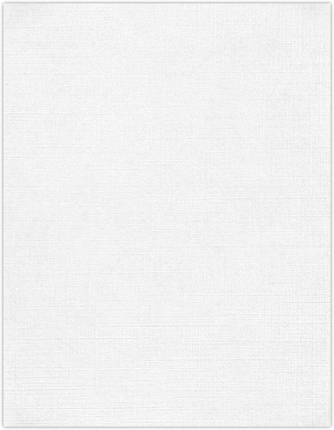 8.5" x 11" Linen Paper | Letter Size | White Linen | 24lb. Paper Weight ...